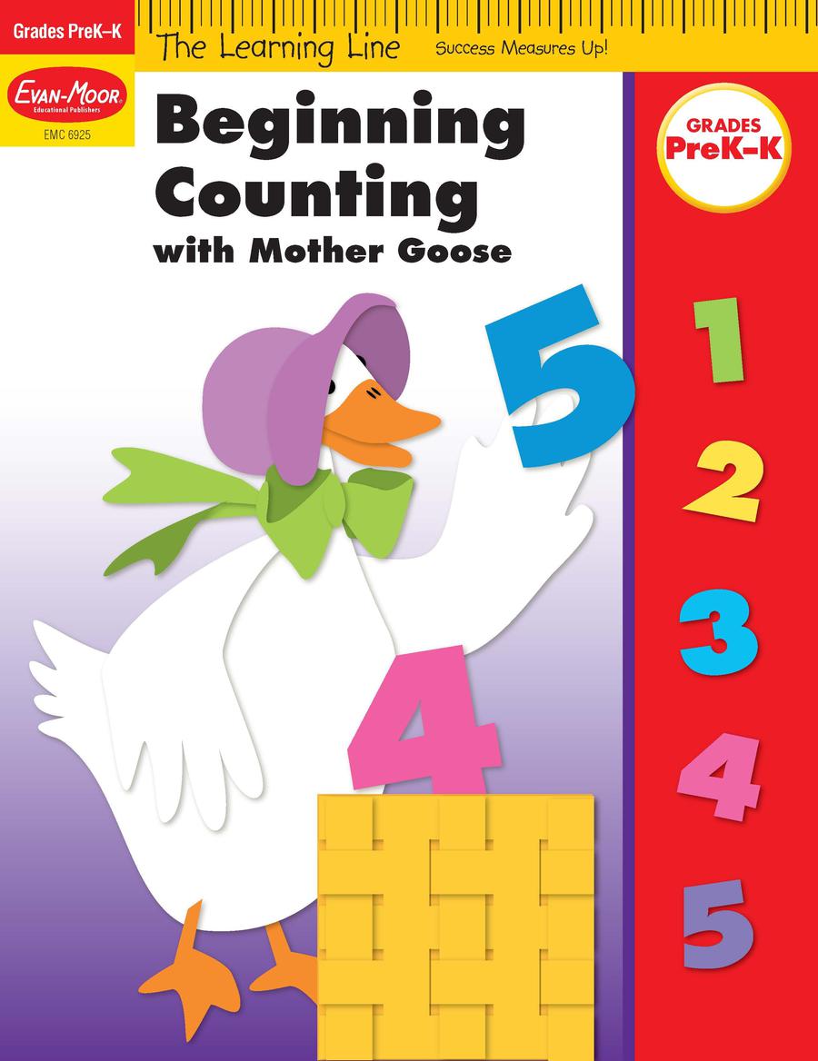 正版 Learning Line: Beginning Counting with Mother Goose, PreK ...